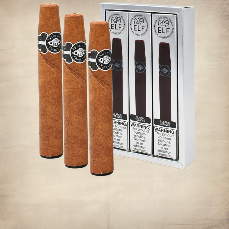 Online E-Cigar Vape Shop with Ecigars in 6 Tobacco Flavors - 1, 3 ...