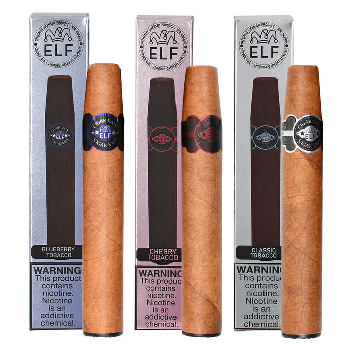 E-Cigars Sampler No.1 Blueberry, Cherry, Classic Tobacco Cigar Vape Flavors